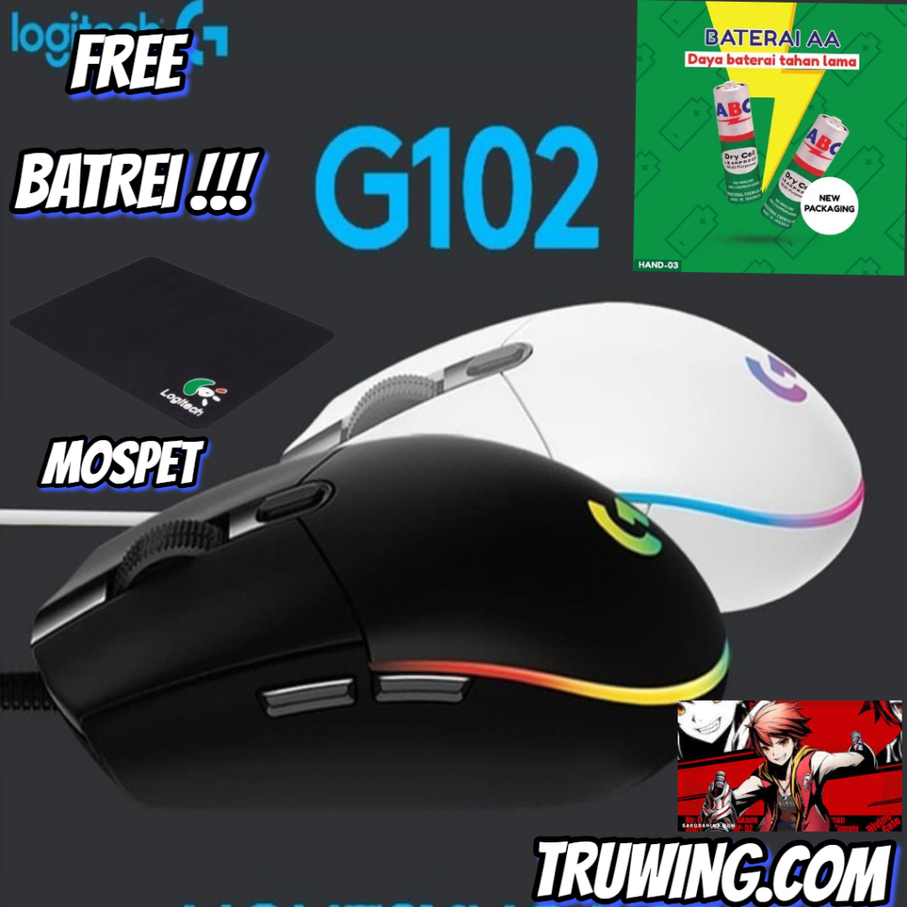 Jual Logitech G102 Prodigy Gaming Mouse | Shopee Indonesia
