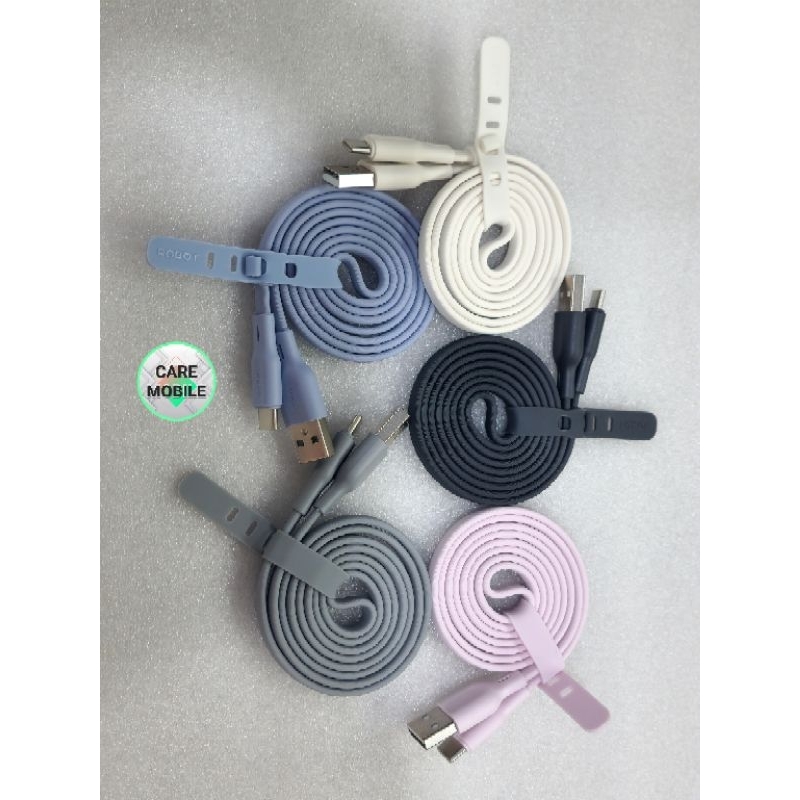 Jual KABEL DATA ROBOT USB TO TYPE C (HARGA TERTERA PER 1PCS) | Shopee ...