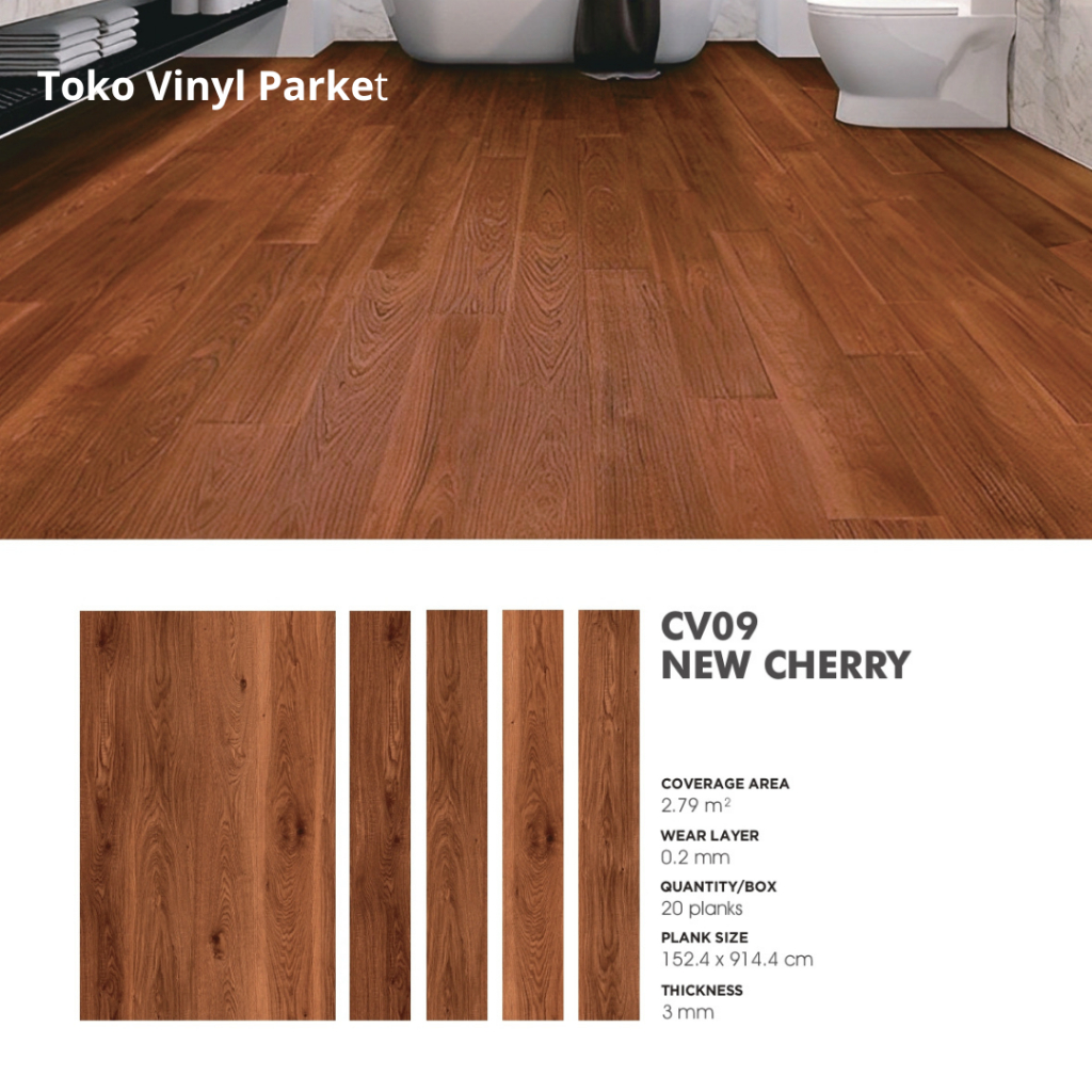 Jual Lantai vinil 3mm motif kayu Champion vynil flooring interior /Box ...