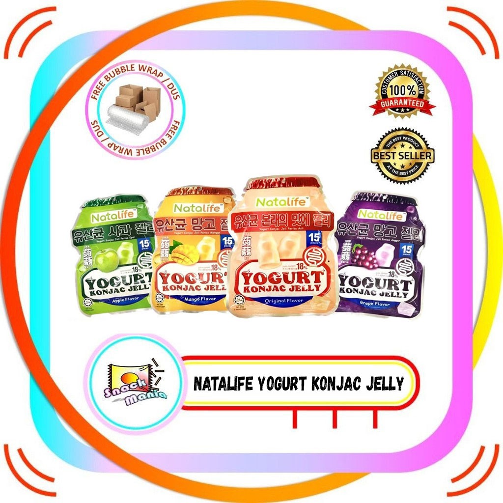 Jual Natalife Yogurt Konjac Jelly Original Mango Apple Grape ~ 300 gr | Shopee Indonesia