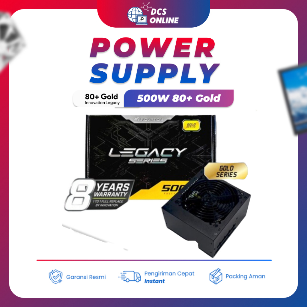 Jual PSU Innovation Legacy Series 500W 80+ Gold Pure Garansi 8 Tahun ...