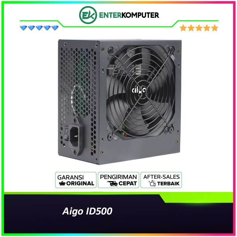 Jual PSU Aigo ID500 Black 500W Non-Modular / PSU 500 Watt | Shopee Indonesia