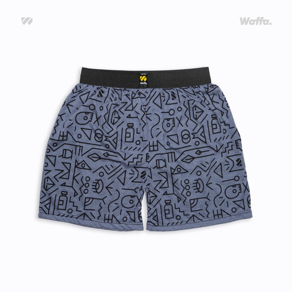 Jual WAFFA - Celana Dalam Boxer Katun CVC 30's Twotone Nyaman - Sablon ...