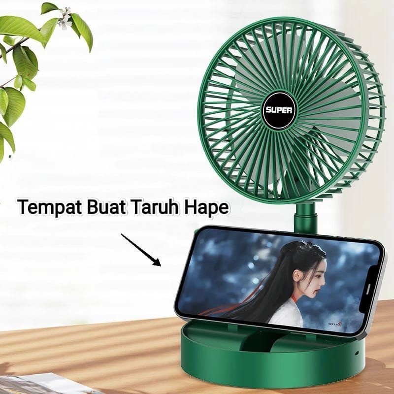 Jual Kipas Lipat Mini Meja Putar 180° 3 Speed Fan Portable kipas angin ...