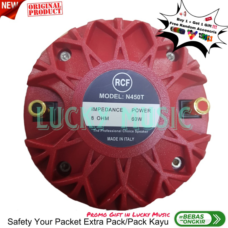 Jual Tweeter RCF N 450T Drat Merah 300 watt 8 ohm Original tweeter ...