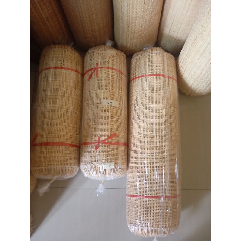 Jual Webbing Rotan Alami 30 - 70 motif square | Shopee Indonesia