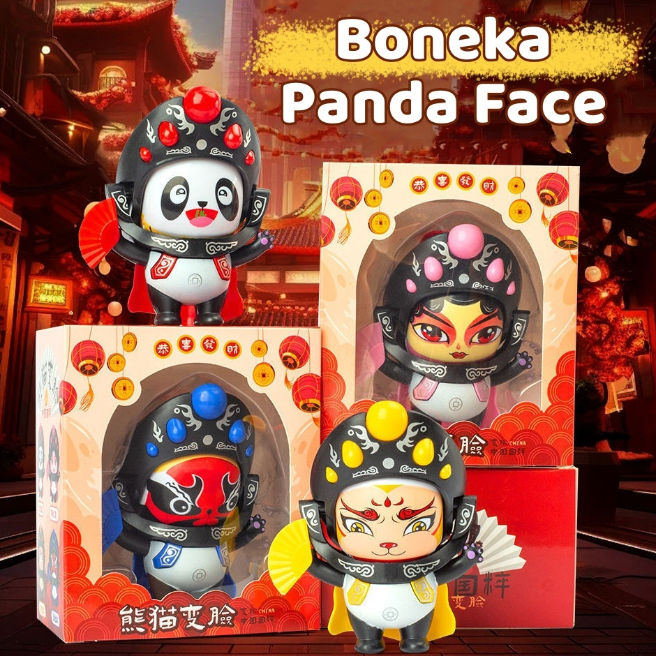Jual Boneka Panda Face Changing Beijing Opera Face Makeup Dekorasi Doll ...