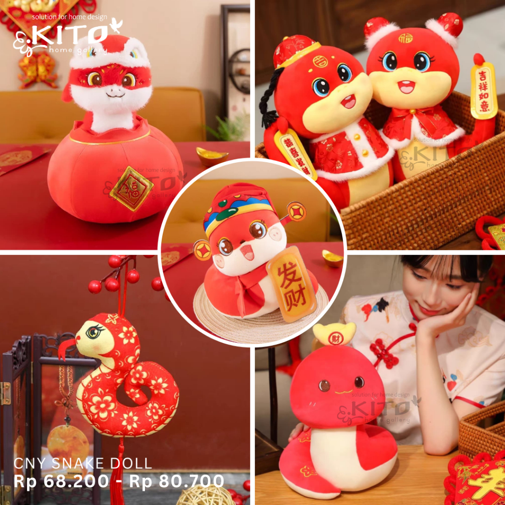 Jual KITO Boneka Imlek Ular 2025 Dekorasi / CNY Snake Doll | Shopee ...