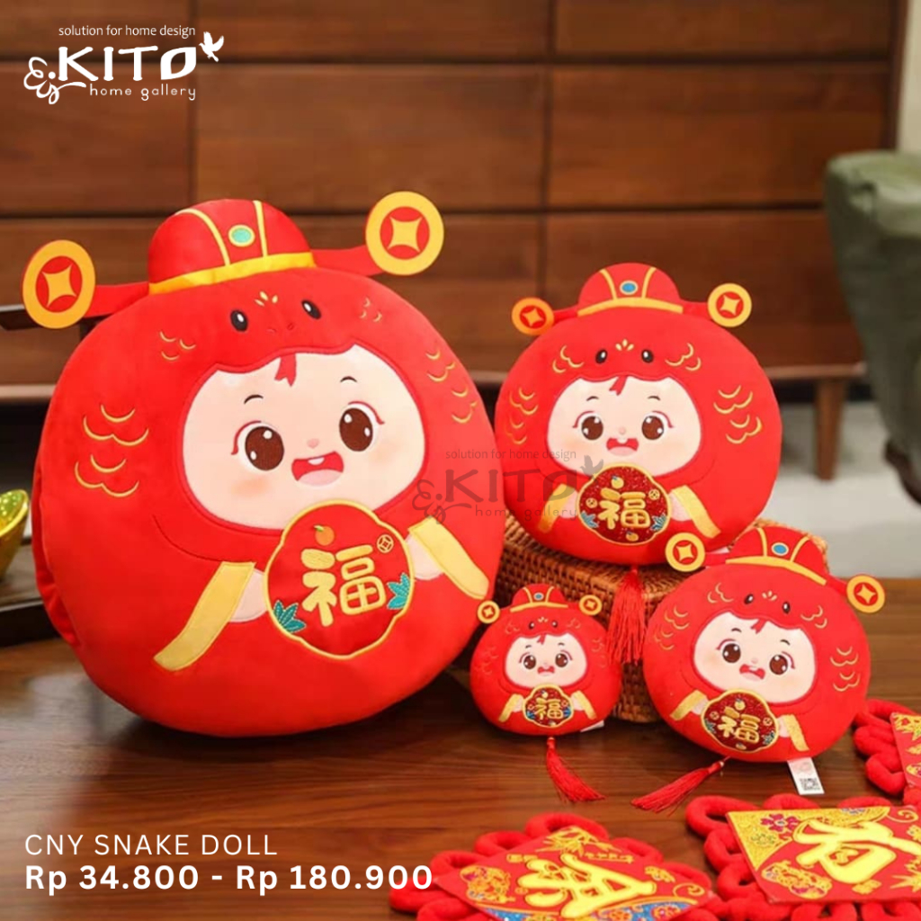 Jual KITO Boneka Imlek Ular 2025 Dekorasi / CNY Snake Doll | Shopee ...