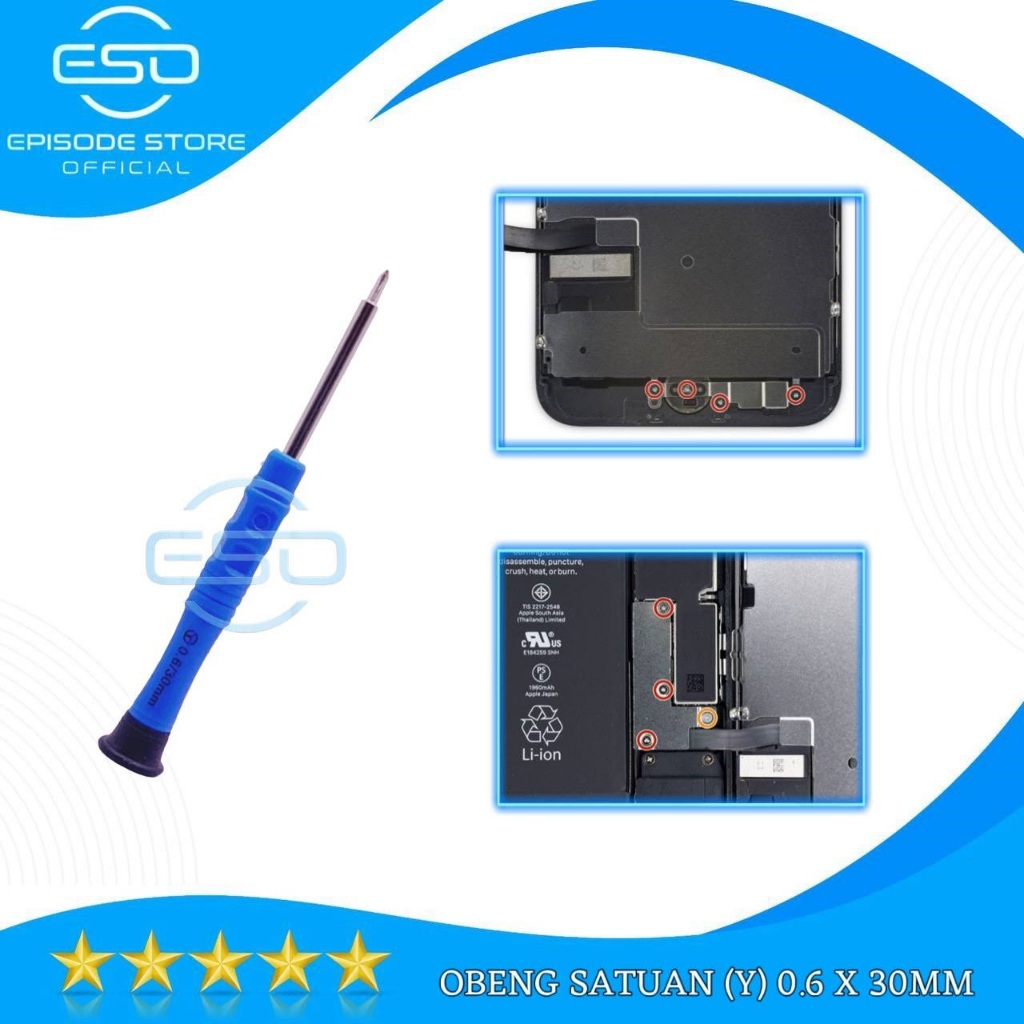 Jual obeng (Y) satuan serbaguna 0.6 x 30mm new | Shopee Indonesia