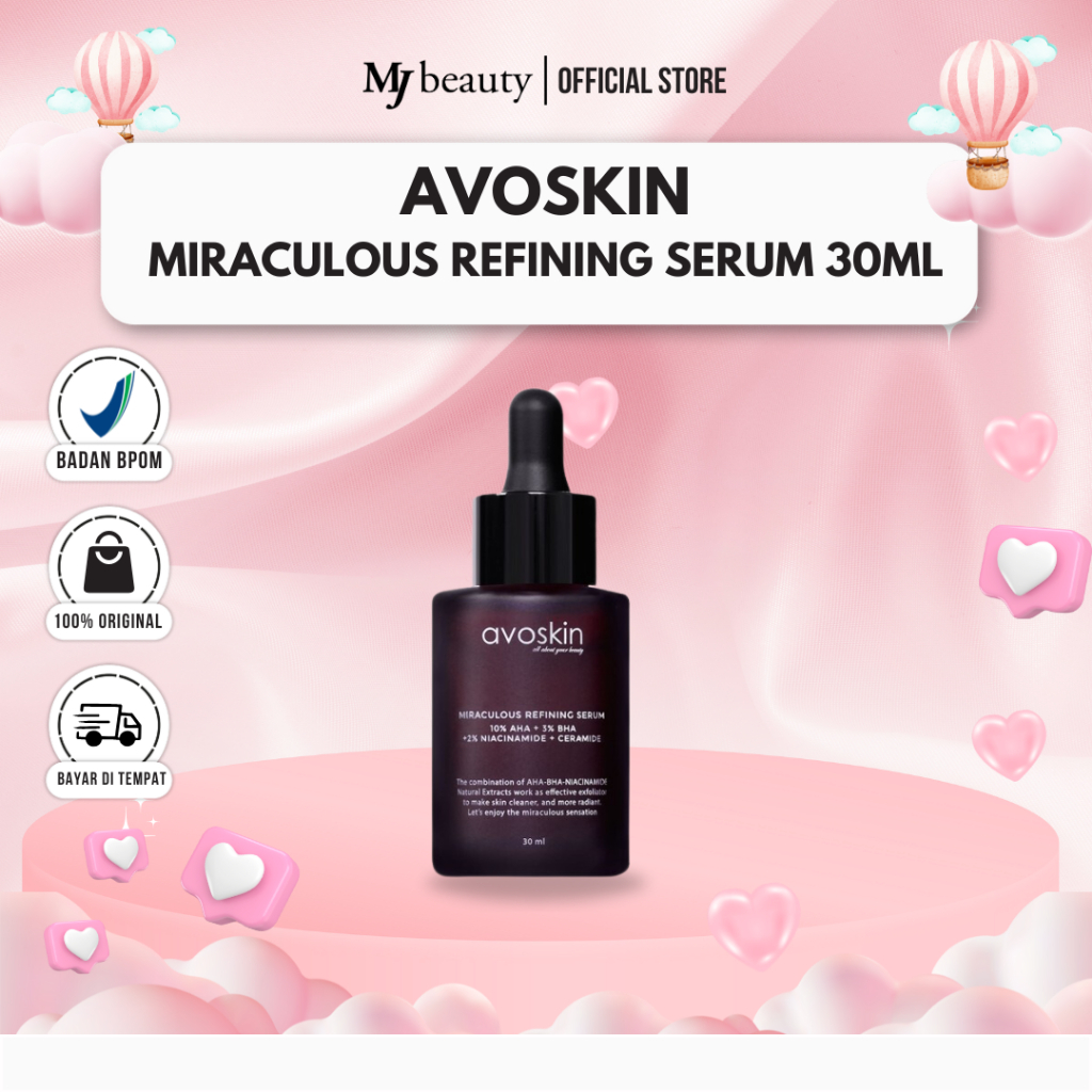 Jual Serum Avoskin Miraculous Refining 30ml-AHA BHA-Waktunya Eksfoliasi ...
