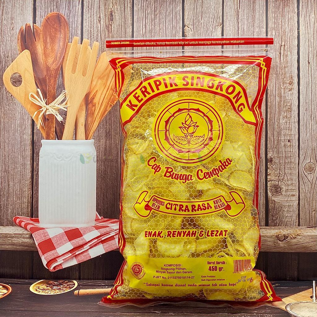 Jual Bundling 10pcs Keripik Cap Bunga Cempaka 450gr Only (1 Carton ...