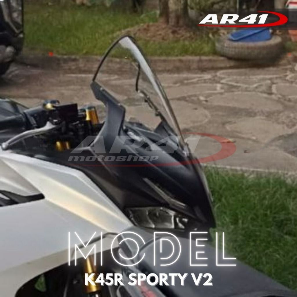 Jual Windshield CBR150R K45R Model FULL JENONG FREE LIST karet. Visor ...
