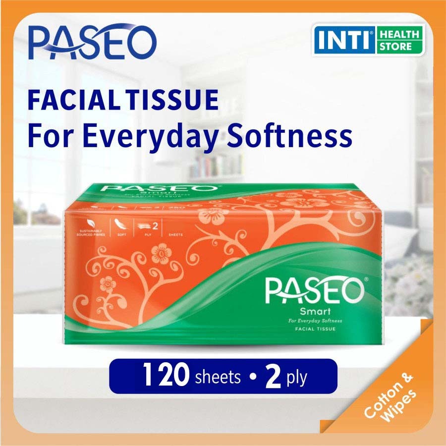 Jual Paseo | Facial Tissue Smart 120 Sheets | Paseo Soft Tissue 2 Ply ...