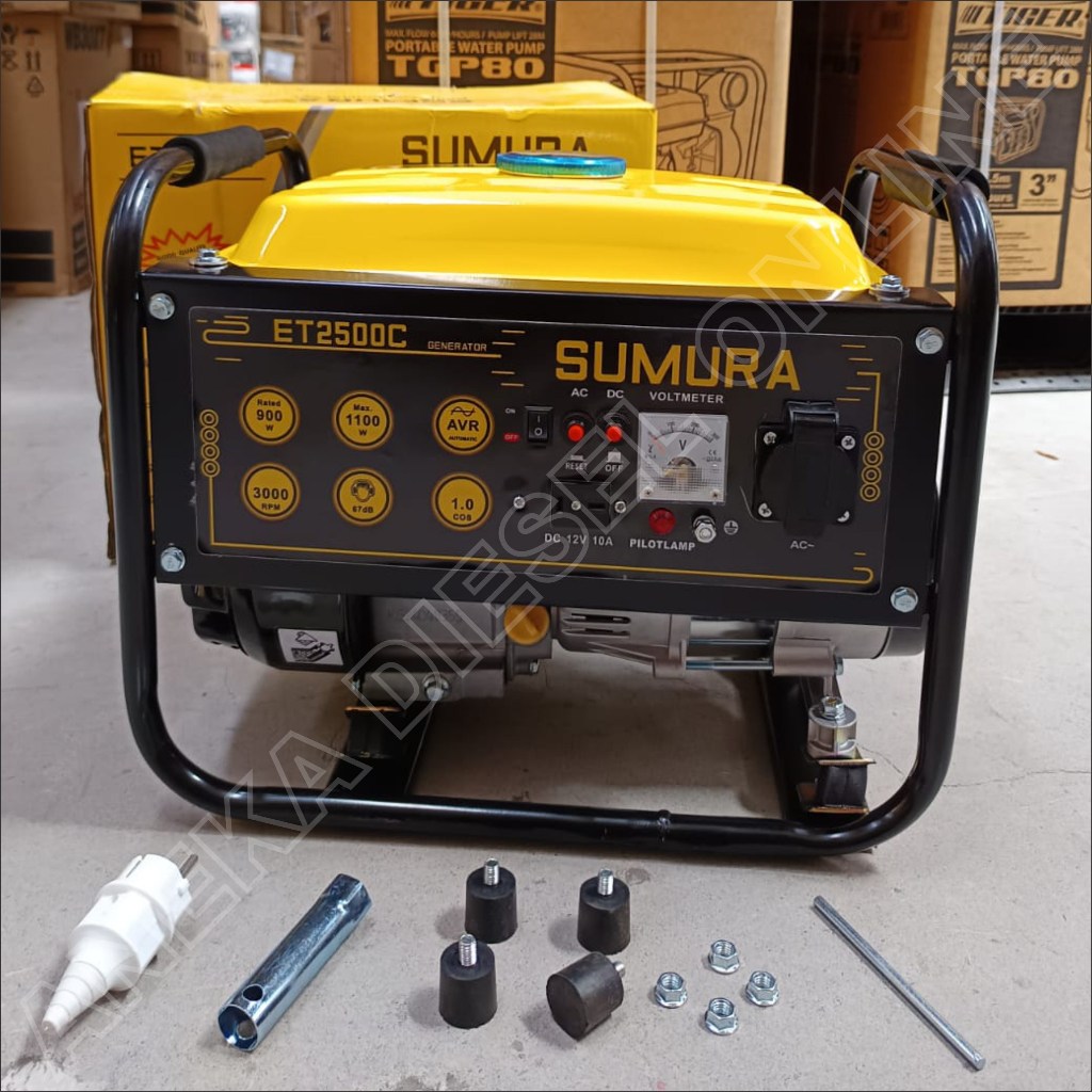 Jual Genset Listrik 1100W SUMURA ET2500C / Power Generator Genset 1100Watt Genset 4 Tak Bensin ...