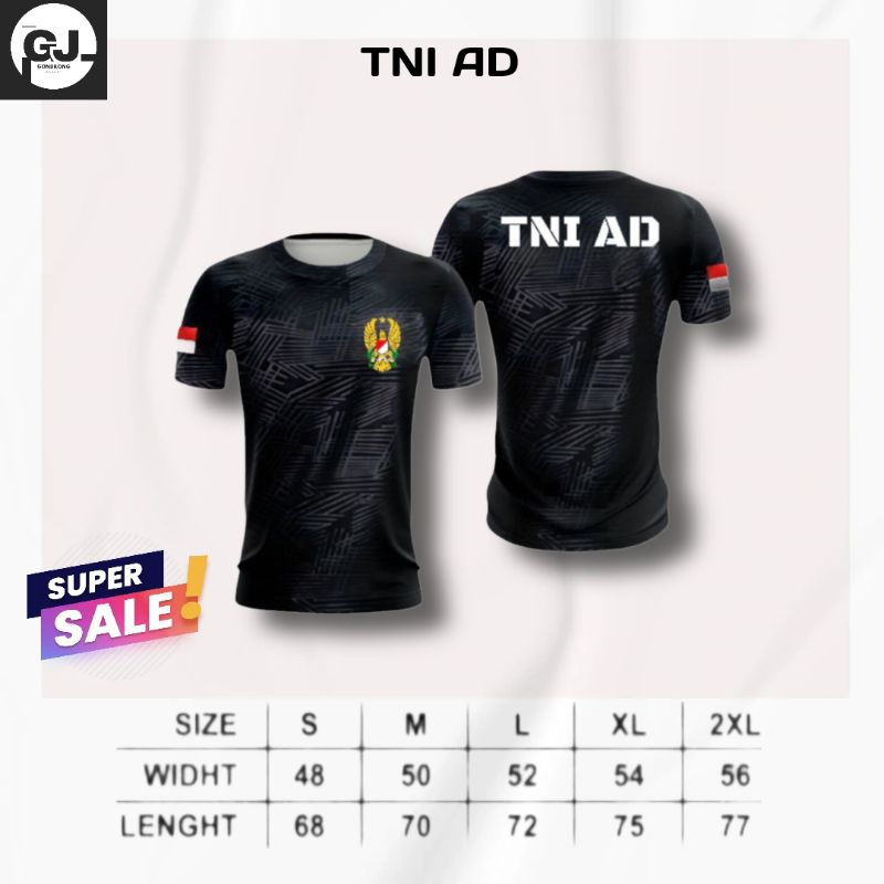 Jual Kaos Dryfit Embose TNI AD / Baju TNI AD Lengan pendek / Kaos TNI AD Sablon DTF | Shopee ...