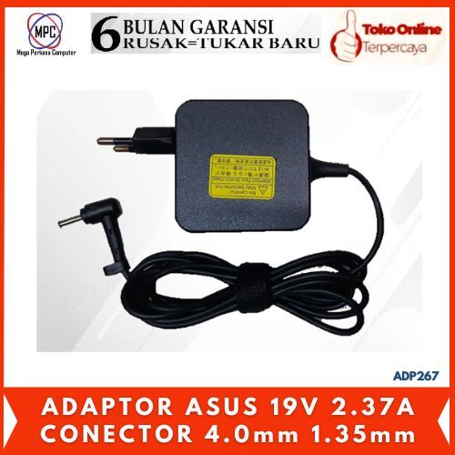 Jual Adaptor Charger Original Asus X441 M409 19V 2.37A Conector 4.0mm 1.35mm | Shopee Indonesia