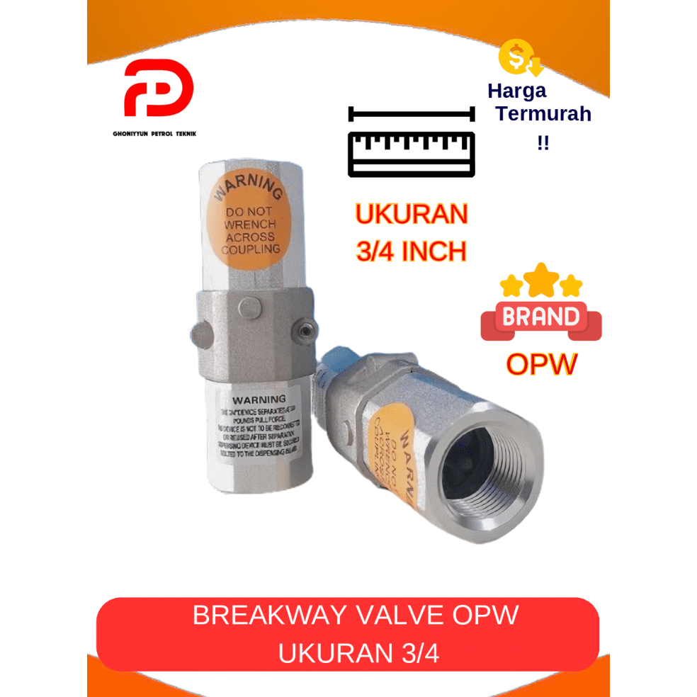 Jual BREAKWAY VALVE OPW 3/4 SPBU PERTAMINA PERTASHOP PERTAMINI | Shopee ...