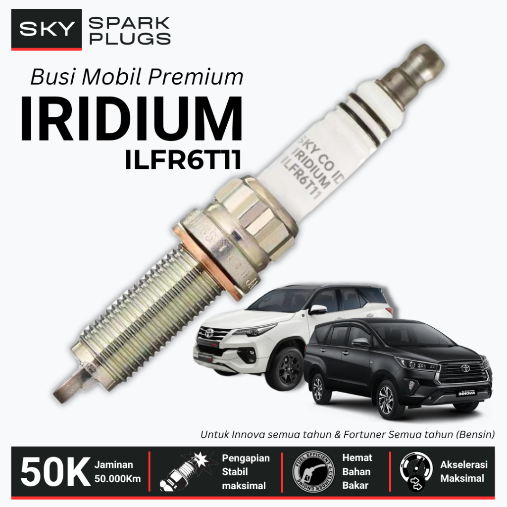 Jual Sky Busi Iridium Murni Innova 2.0 Fortuner Prado 2.7 Reborn VRZ ...