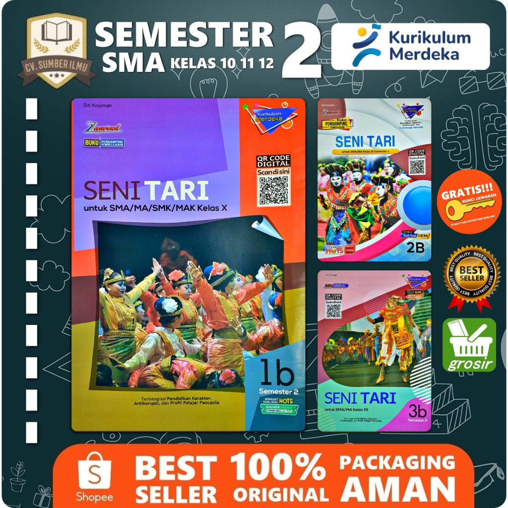 Jual LKS SENI TARI SMA KELAS 10 11 12 SEMESTER 2 KURIKULUM MERDEKA 2024-2025 | Zamrud PUTRA ...