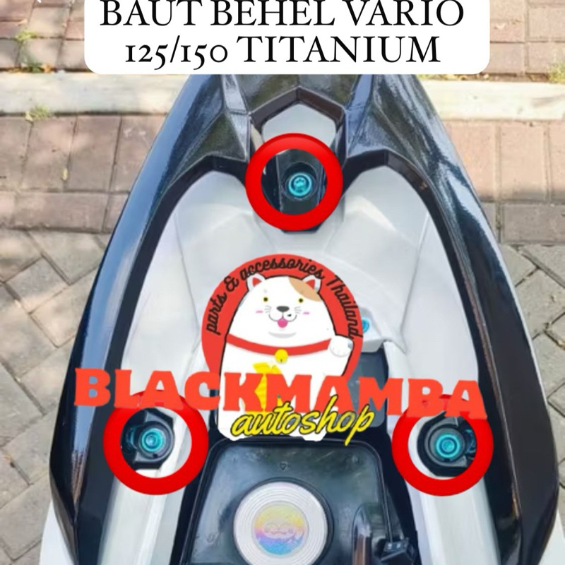 Jual BAUT BEHEL VARIO 125 150 160 TITANIUM GR5 1SET(3PCS) | Shopee ...