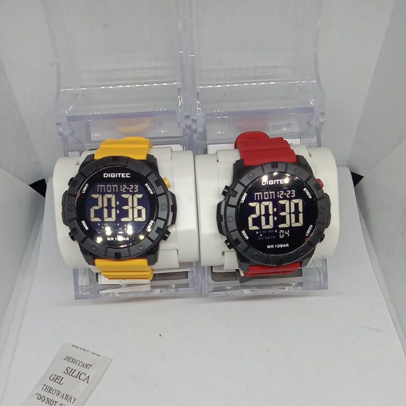 Jual Jam Tangan Digitec 1Time Digital (DG-5201T) Tali karet Warna Merah ...