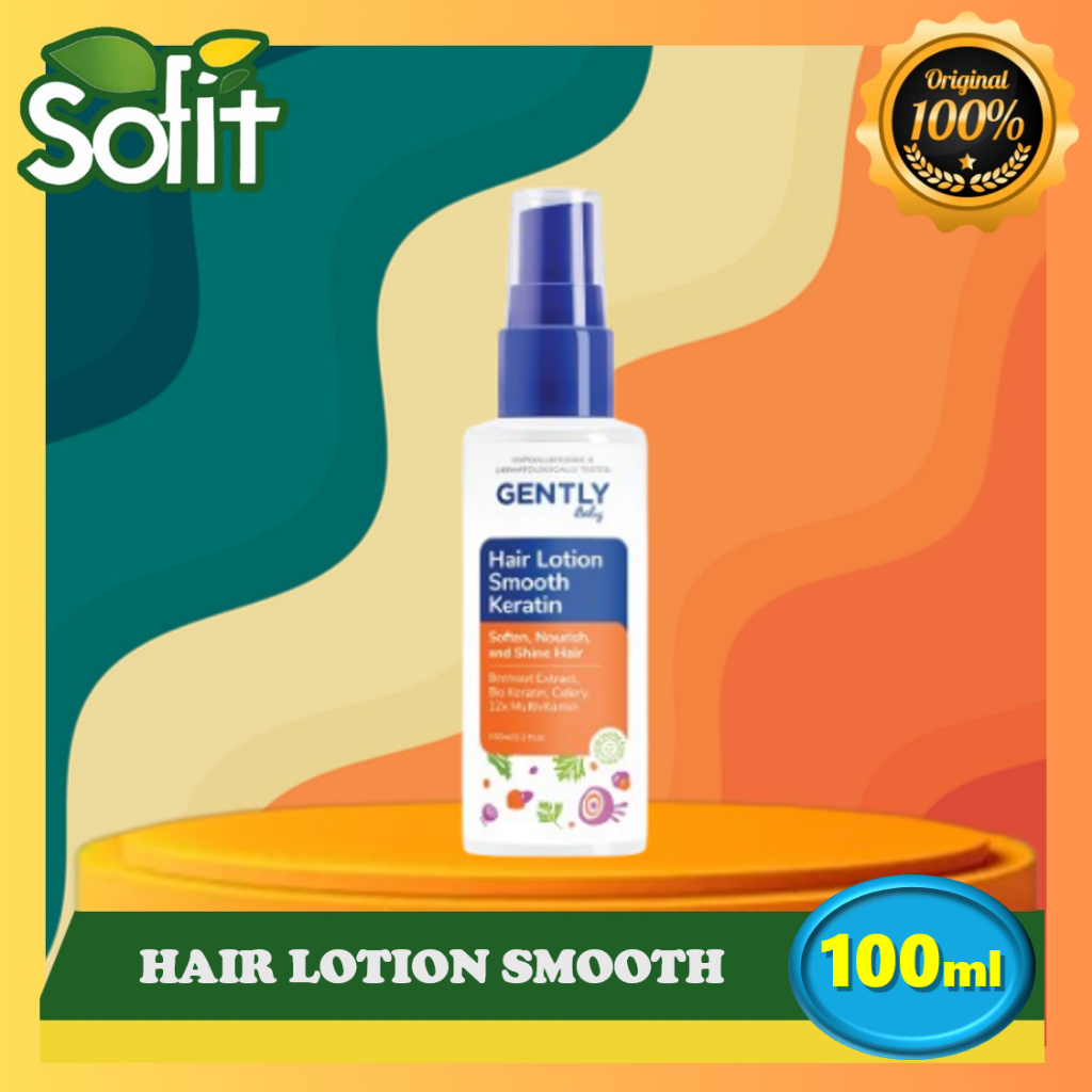 Jual Gently Hair Lotion Smooth Keratin 100ml - Penumbuh, Penghalus ...