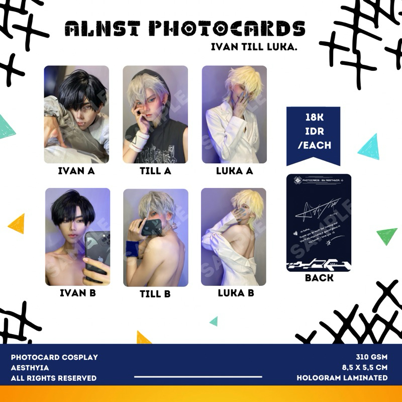 Jual (READY.) Photocard Cosplay Alien Stage ALNST IVAN TILL LUKA ver ...