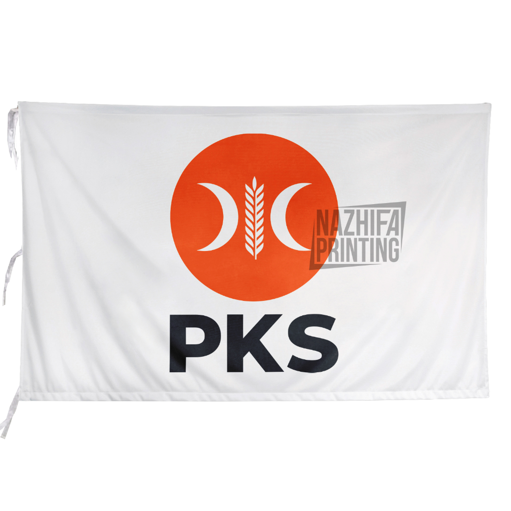 Jual Nazhifa Printing - Bendera Partai PKS, Tanpa Nomor, Bahan Printing ...