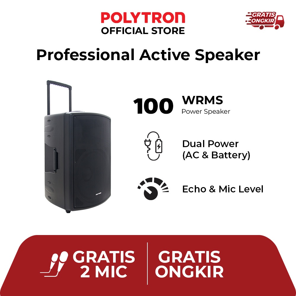 Jual POLYTRON Active Speaker PAS PRO12F3 | Shopee Indonesia