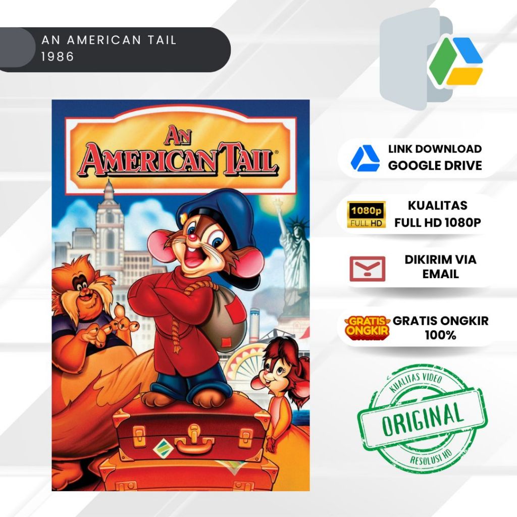 Jual FILM AN AMERICAN TAIL (1986) 1080P (GoogIedrive) | Shopee Indonesia