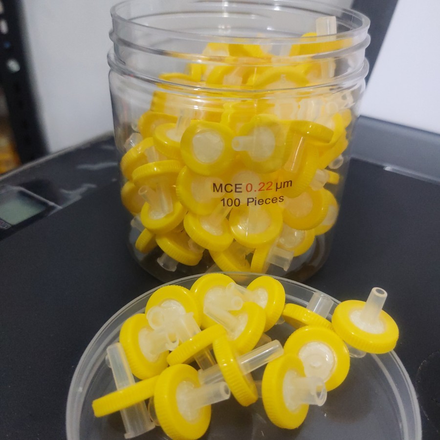 Jual Syringe Filter MCE 0.22um, diameter: 13mm. 100pcs/pack | Shopee ...