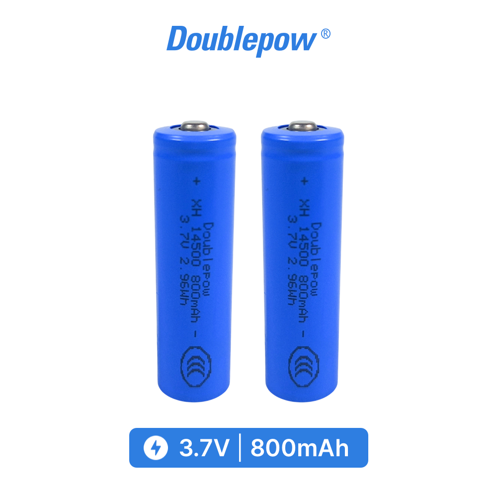 Jual Doublepow Baterai Rechargeable 14500 Li-Ion 3.7V 800mAh 1 PCS ...