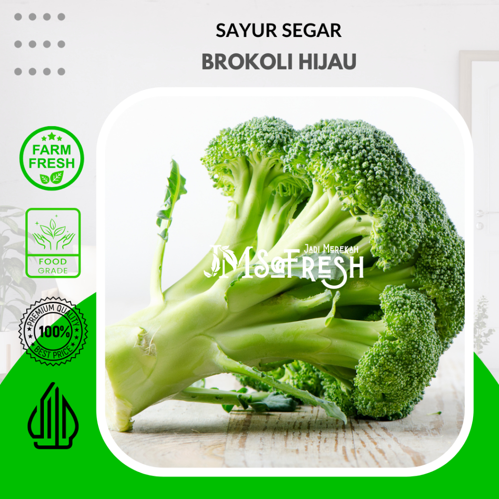 Jual [JM_SoFresh] Sayur Brokoli Hijau Segar 1Kg | Shopee Indonesia