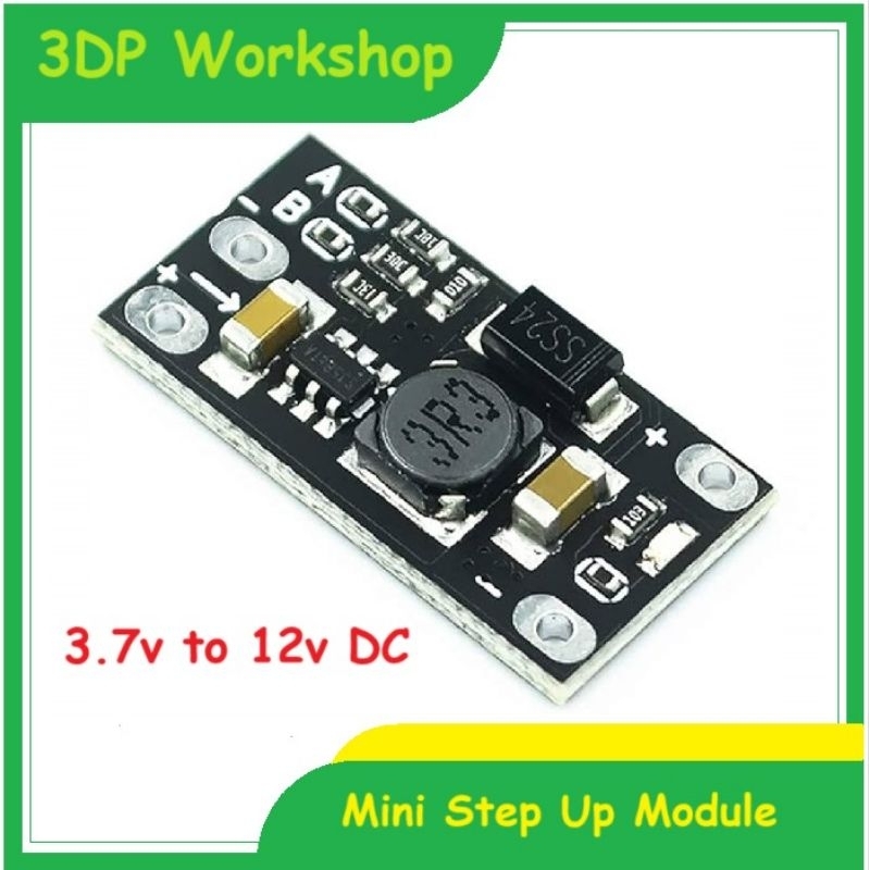 Jual Step up mini boost dc-dc 3.7 to 12v bisa support 5v 8v 9v 12v ...