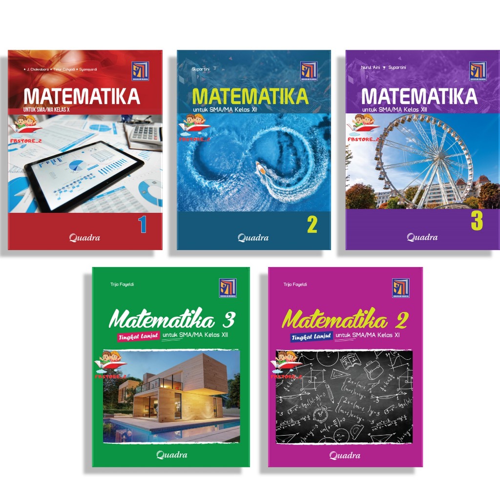 Jual [Penerbit Quadra] Matematika SMA Kelas 10,11, & 12 Kurikulum Merdeka | Shopee Indonesia