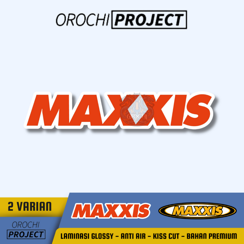 Jual Sticker Stiker Brand Logo Ban MAXXIS Vinyl Glossy Anti Air HP ...