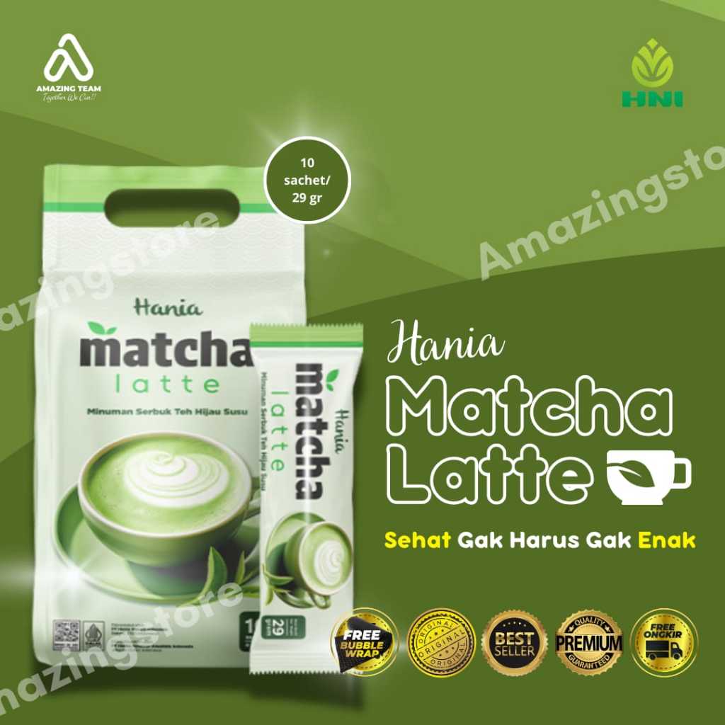 Jual Hania Matcha Latte HNI HPAI | Segarkan Harimu dengan Rasa Matcha ...