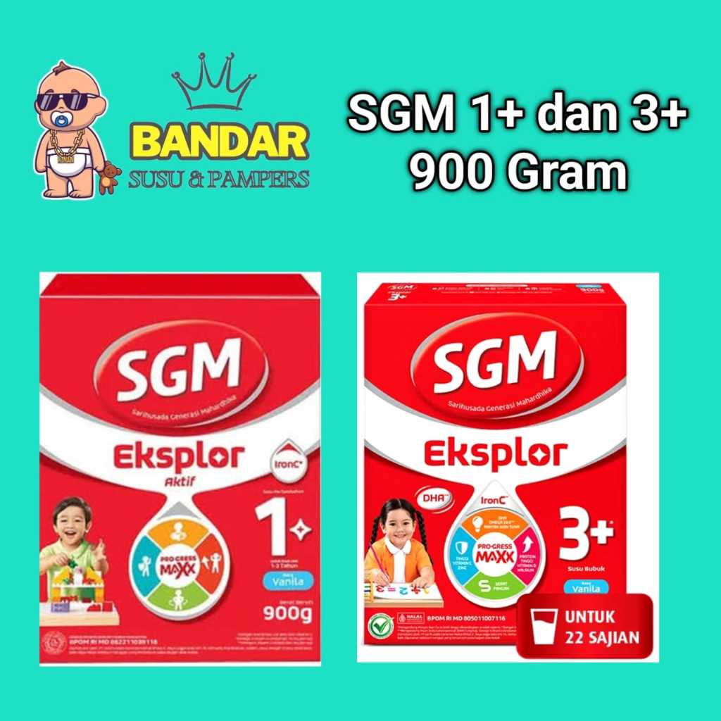 Jual SUSU SGM 1+ DAN 3+ 900 GRAM | Shopee Indonesia