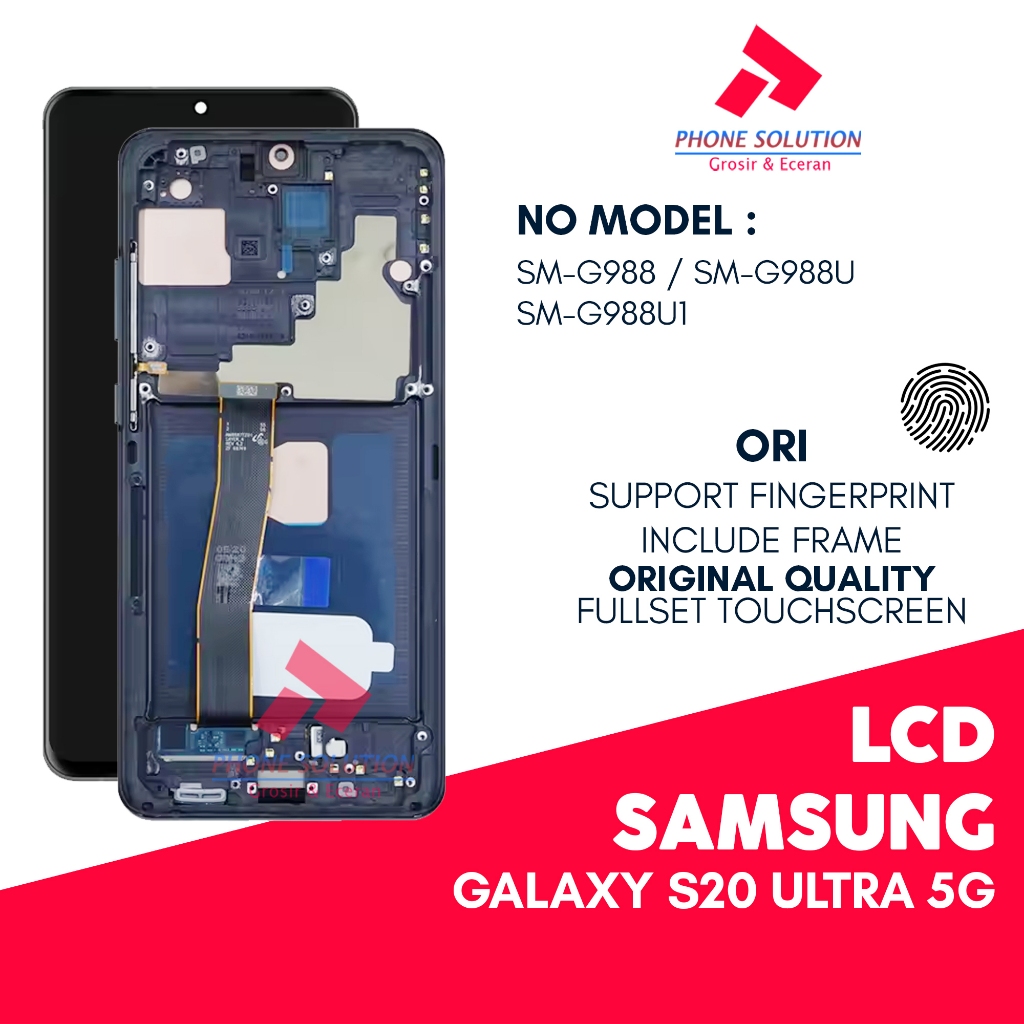 Jual LCD Samsung S20 Ultra 5G - FingerPrint IncludeFrame ...