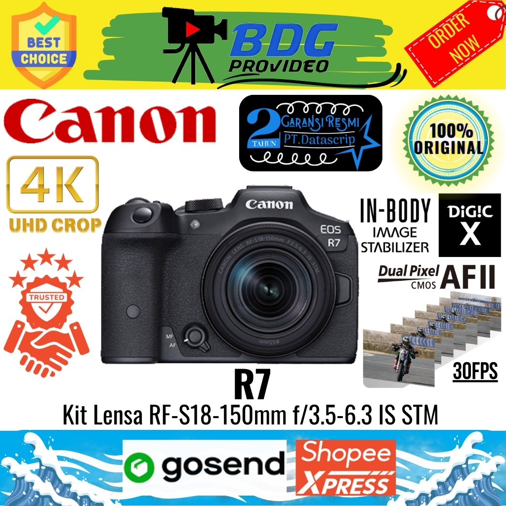 Jual Canon EOS R7 Kit Lensa RF-S 18-150mm f/3.5-6.3 IS STM | Shopee ...