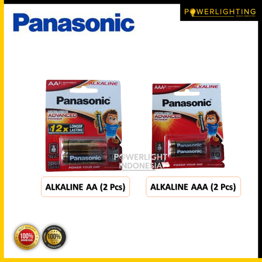 Jual Panasonic Baterai Alkaline dan Manganase AA (A2) | AAA (A3) Battery 2Pc | Shopee Indonesia