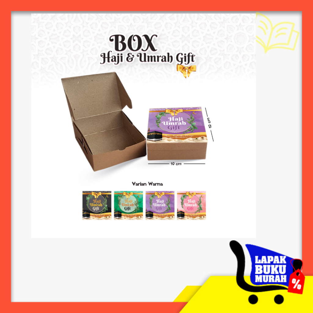 Jual Lbm - Dus Box Haji & Umrah Gift Uk 10 cm x 10 cm , Box Oleh Oleh ...