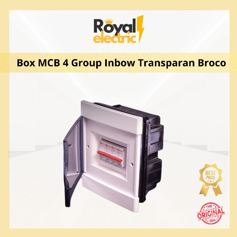 Jual Broco Electrical 17104-50 Box MCB 4 Group Inbow Transparan ...