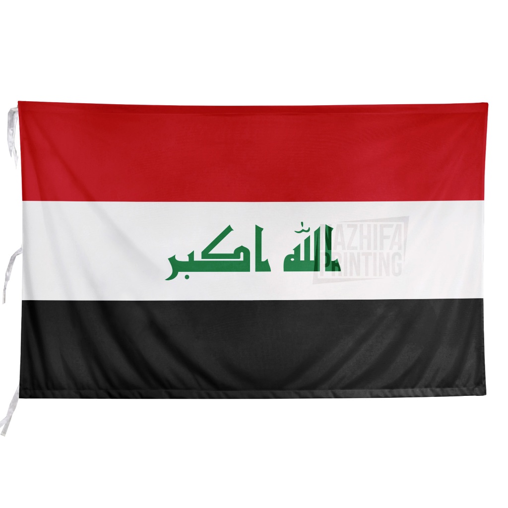 Jual Nazhifa Printing - Bendera Irak Iraq, Flag, Bendera Negara Dunia ...