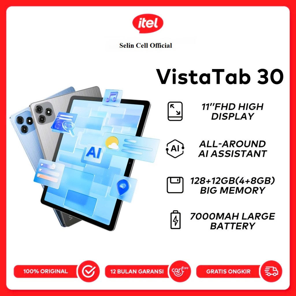 Jual itel VistaTab 30 Tablet- 4GB+128GB - 11" FHD+ IPS Display Screen ...