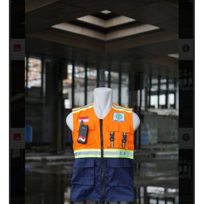 Jual rompi safety first/rompi proyek/rompi lapangan | Shopee Indonesia