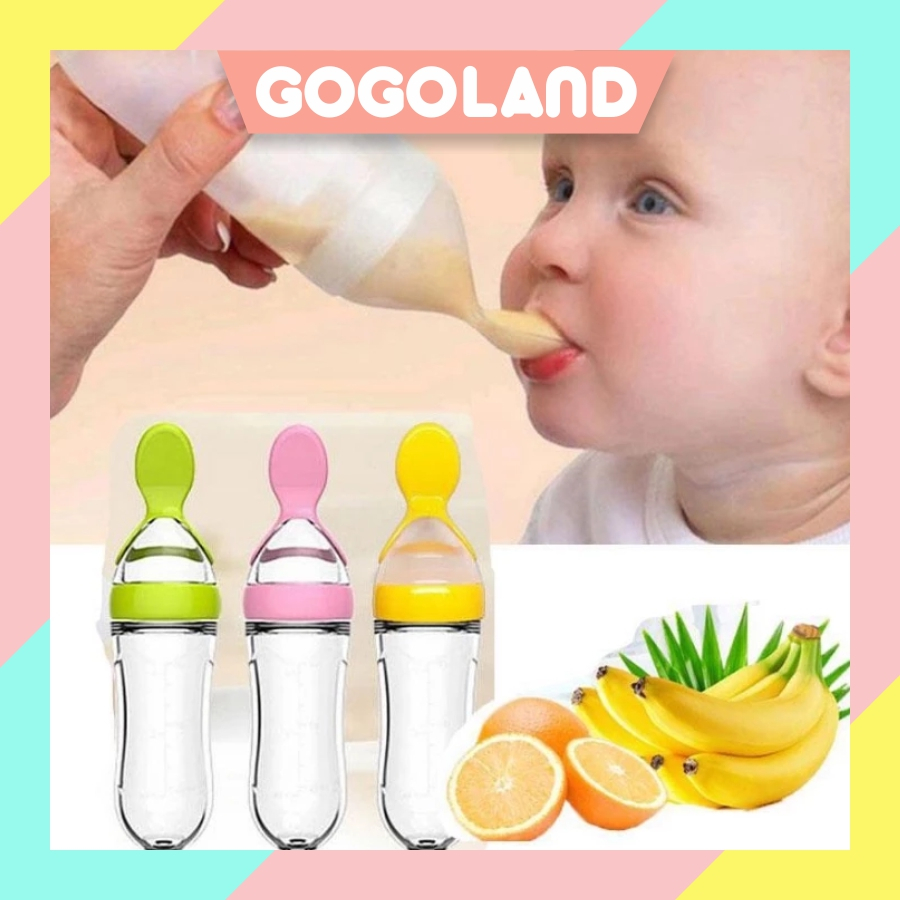 Jual GOGOLAND BOTOL SENDOK MAKAN BAYI MPASI BABY FEEDER BPA FREE BOTOL ...