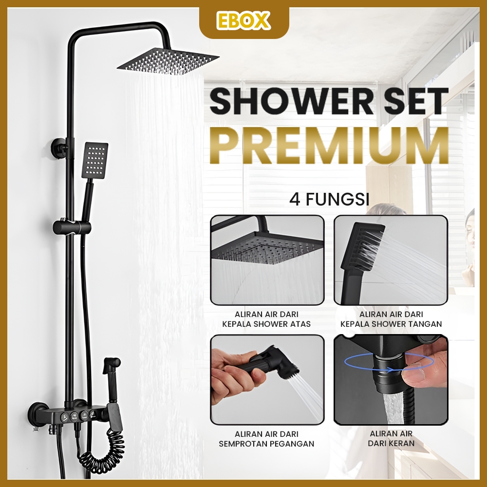Jual Ebox Shower Kamar Mandi Set 4 in 1 Upgrade Termostatik Dilengkapi ...