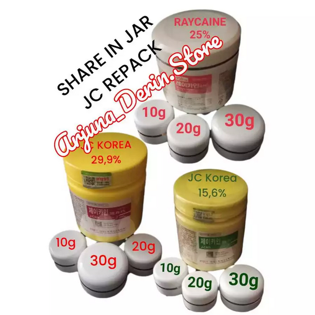 Jual Cream Raycaine JC J-c@in Premium Share in/Repack 10g 20g 30g Korea ...